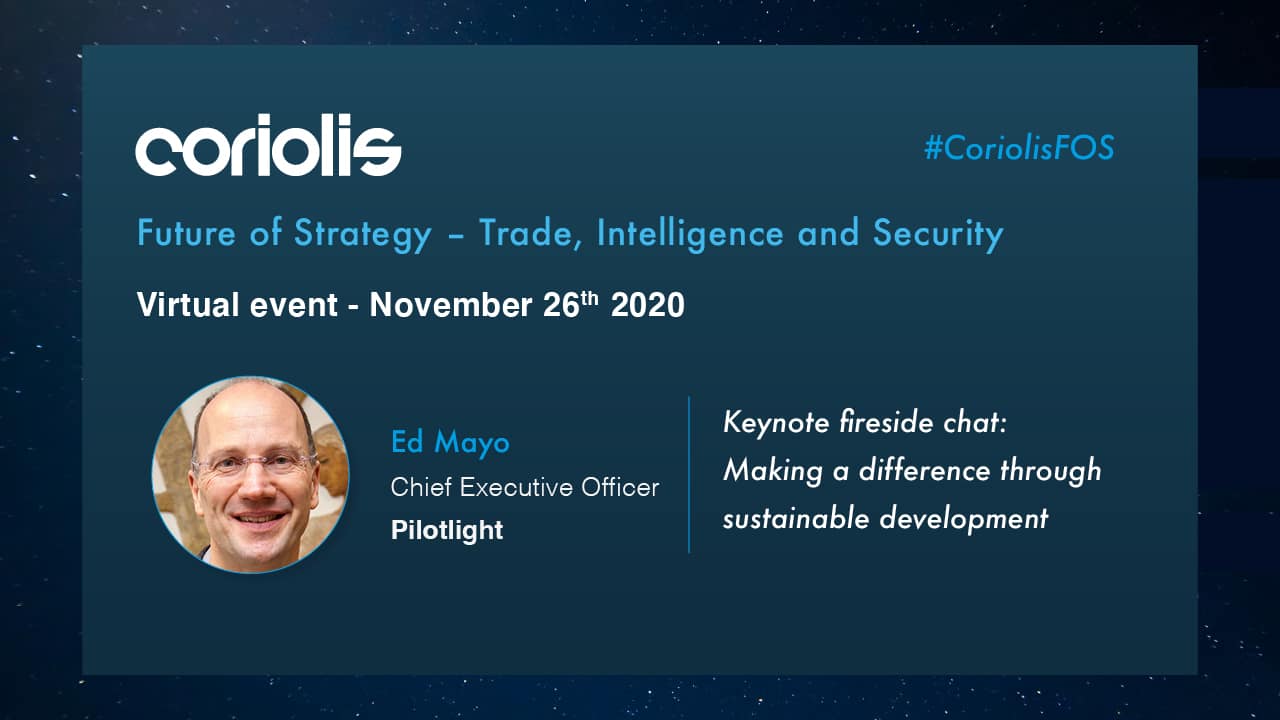 Ed Mayo, Making a difference through sustainable development | Coriolis ...